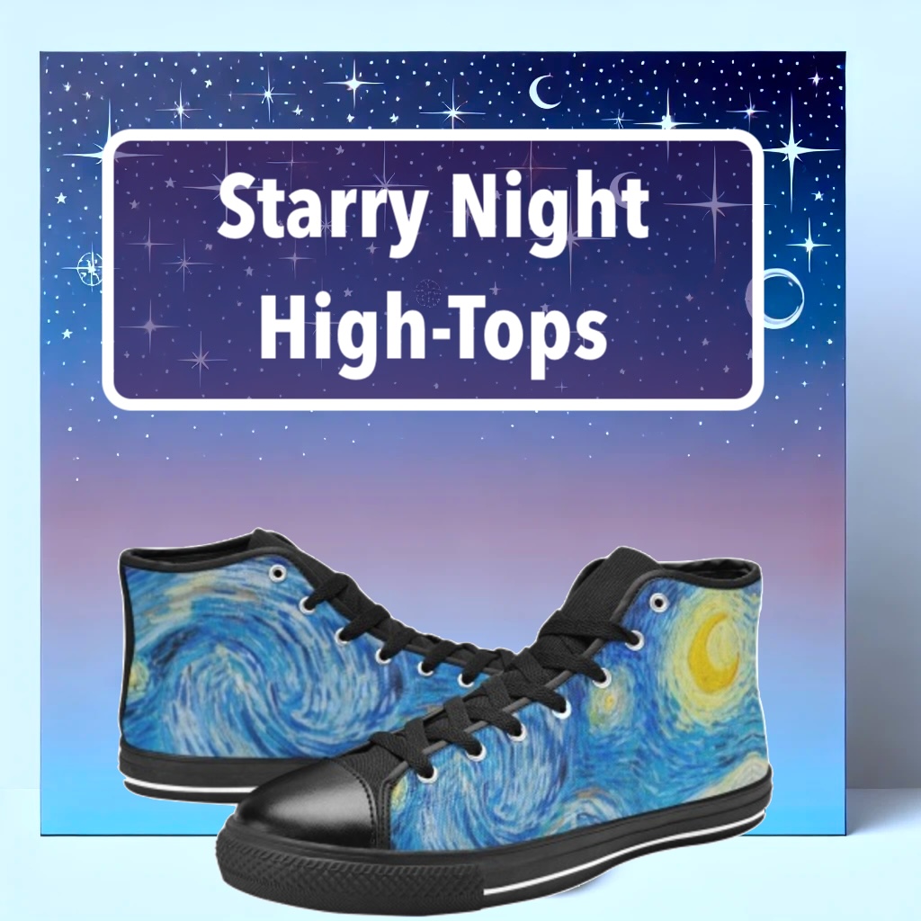 Starry Night High-Top Shoes - Starry Night