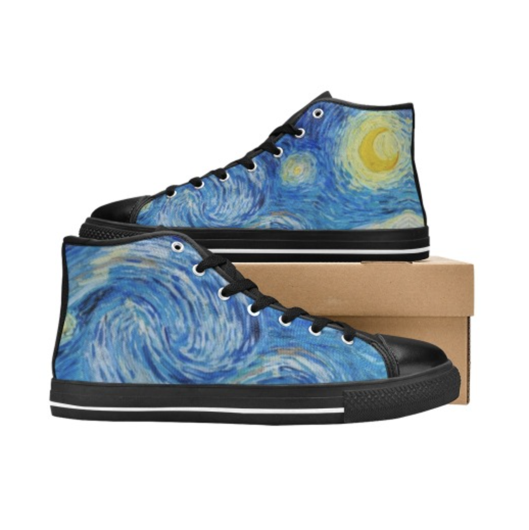Starry Night High-Top Shoes - Starry Night